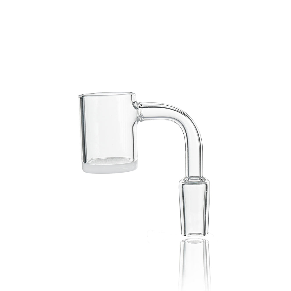 25mm Flat-Top Quartz Banger – 4mm Opaque Bottom, 14mm Male